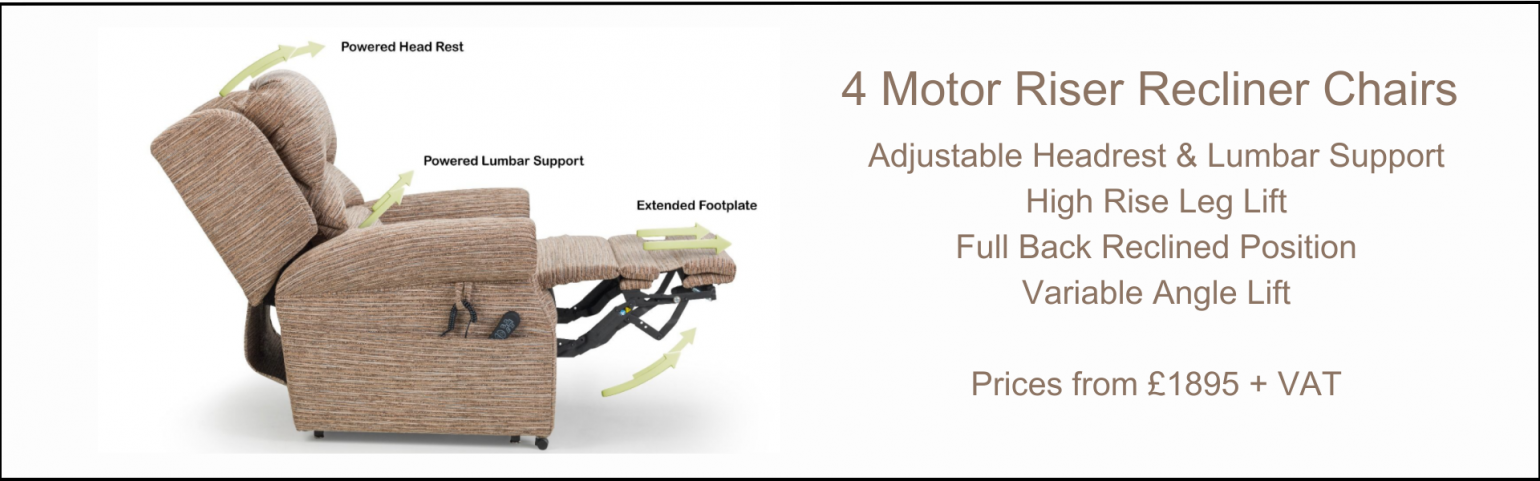 4 Motor Riser Recliner Chairs - Dennetts Furniture