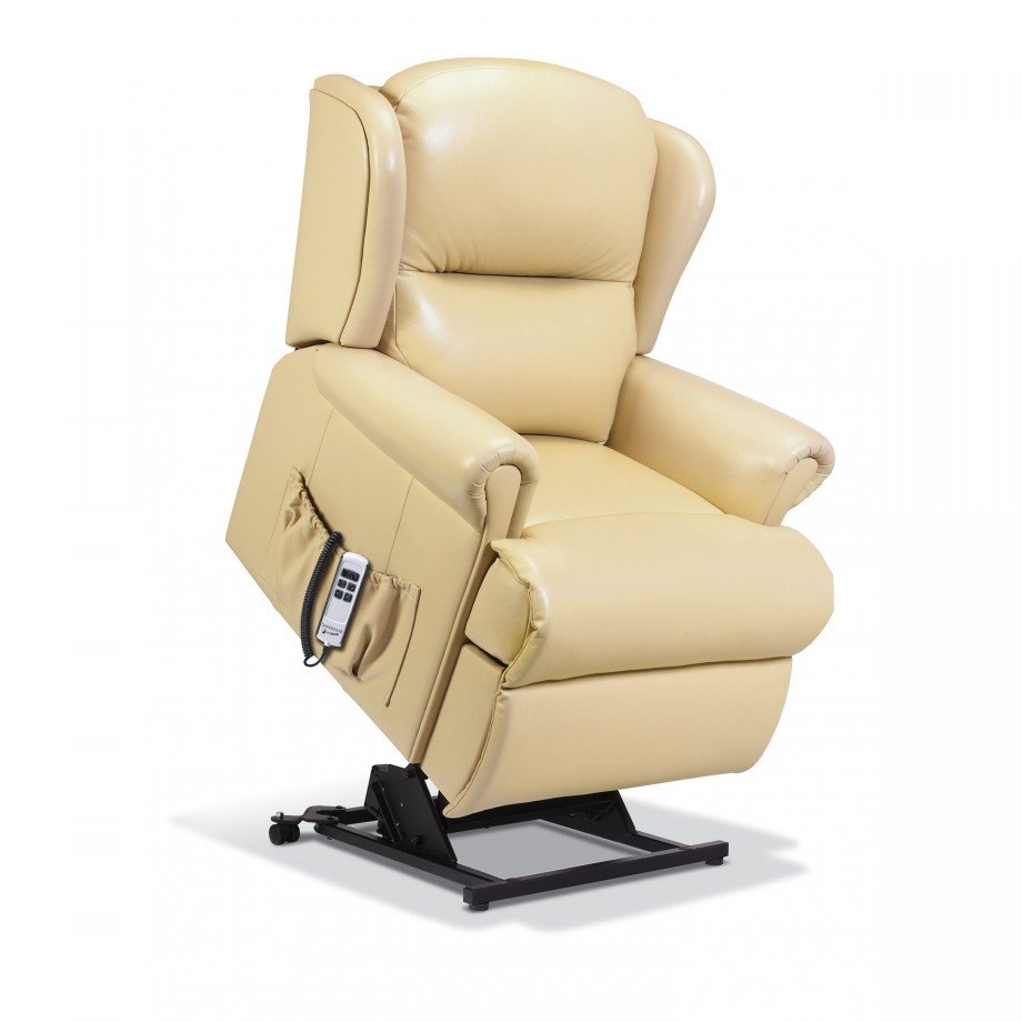 Hannah Extra Large Riser Recliner in Leather - Dennetts Furniture