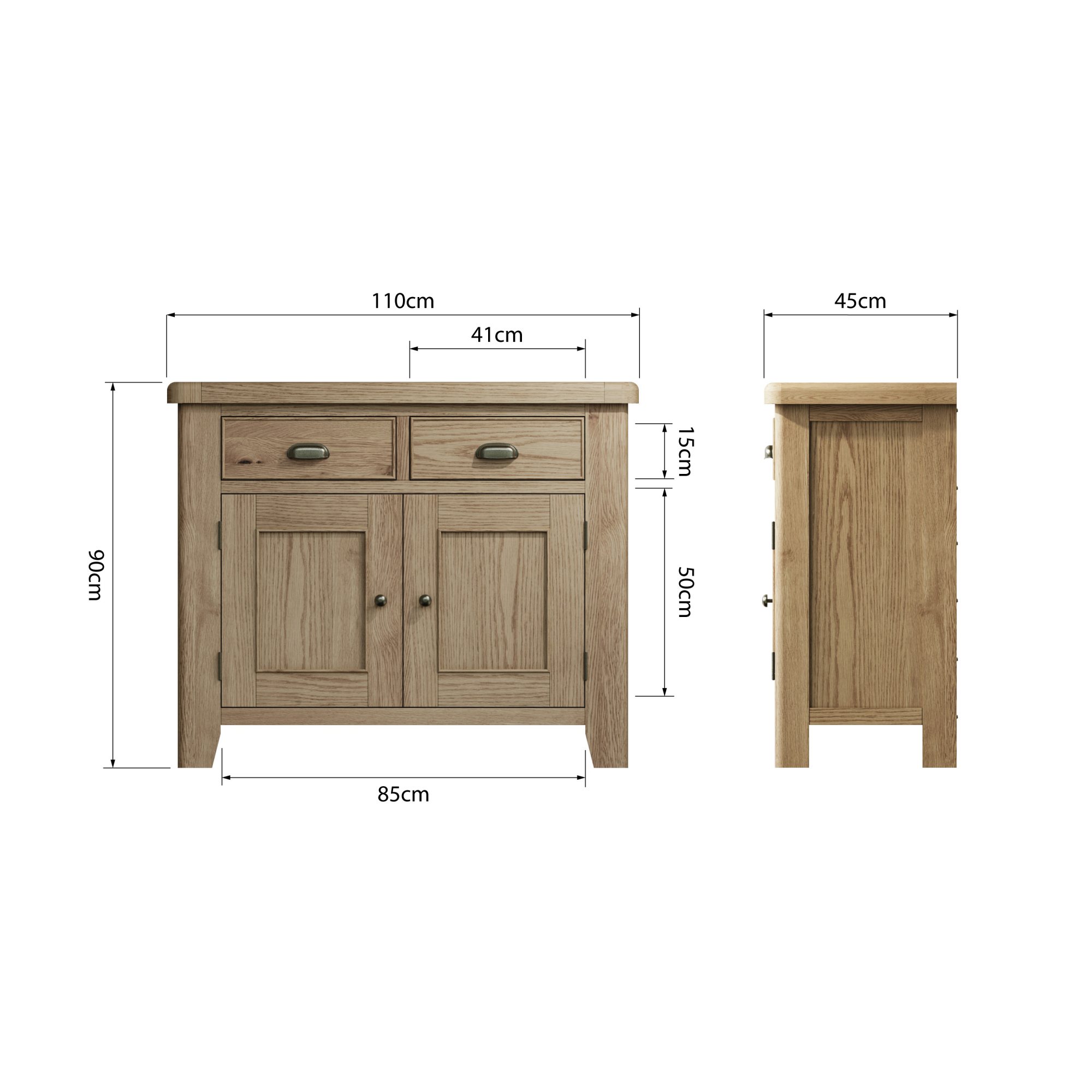 Millie 2 Door Sideboard - Dennetts Furniture