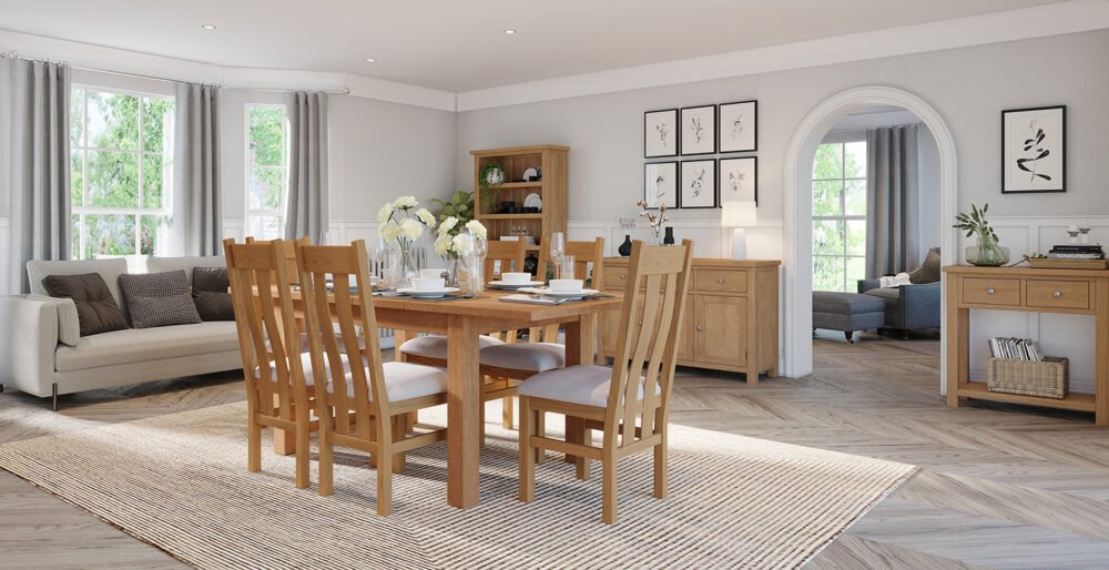 Chester Large Extending Dining Table - Dennetts Furniture