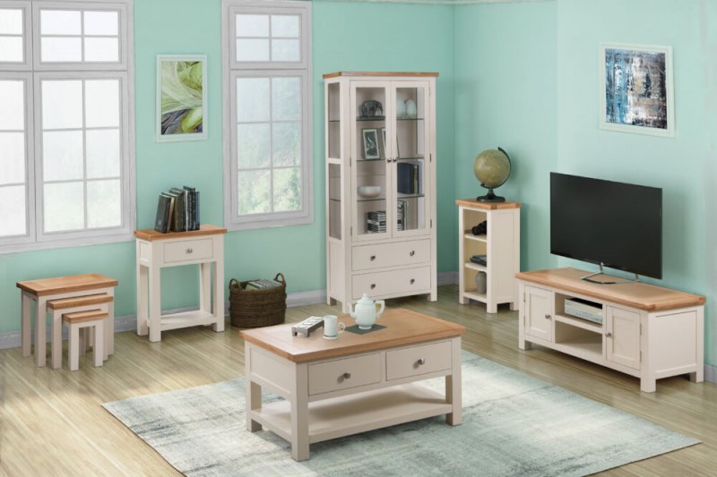 Chester Ivory Display Cabinet - Dennetts Furniture