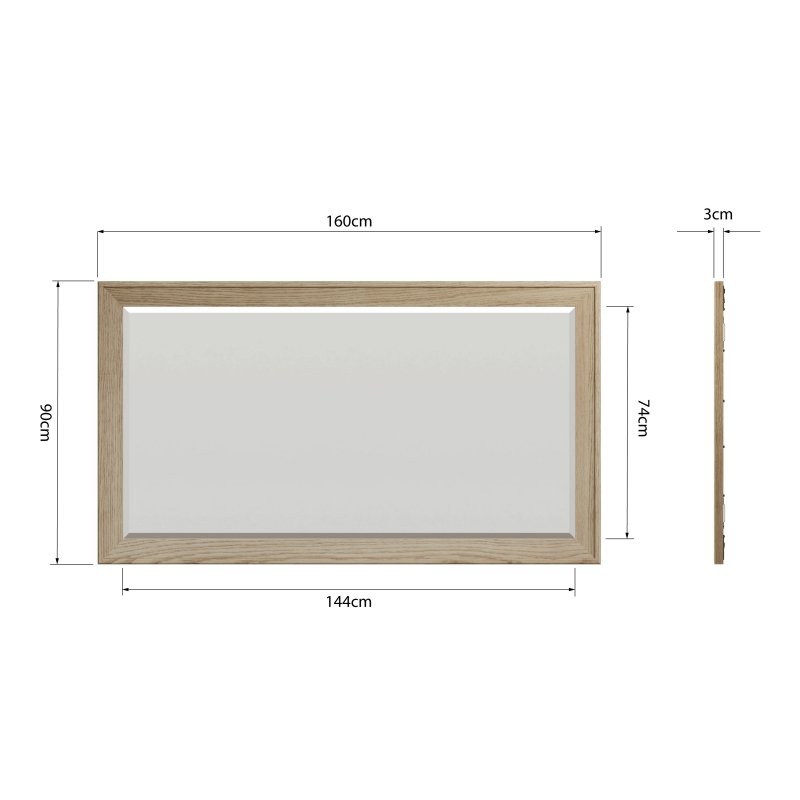 Millie Large Mirror - Dennetts Furniture